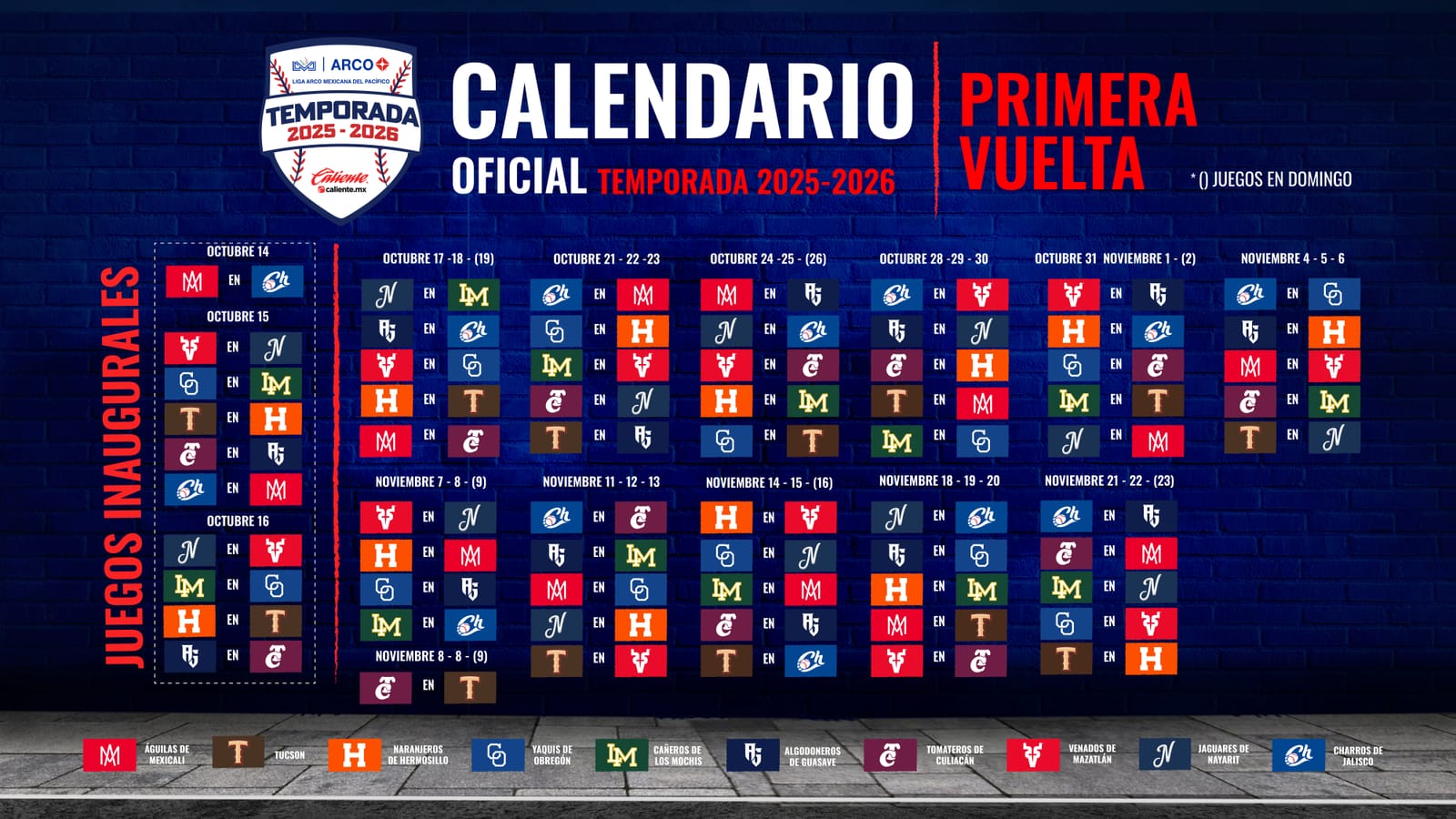 ¡Tenemos calendario de la nueva Temporada!